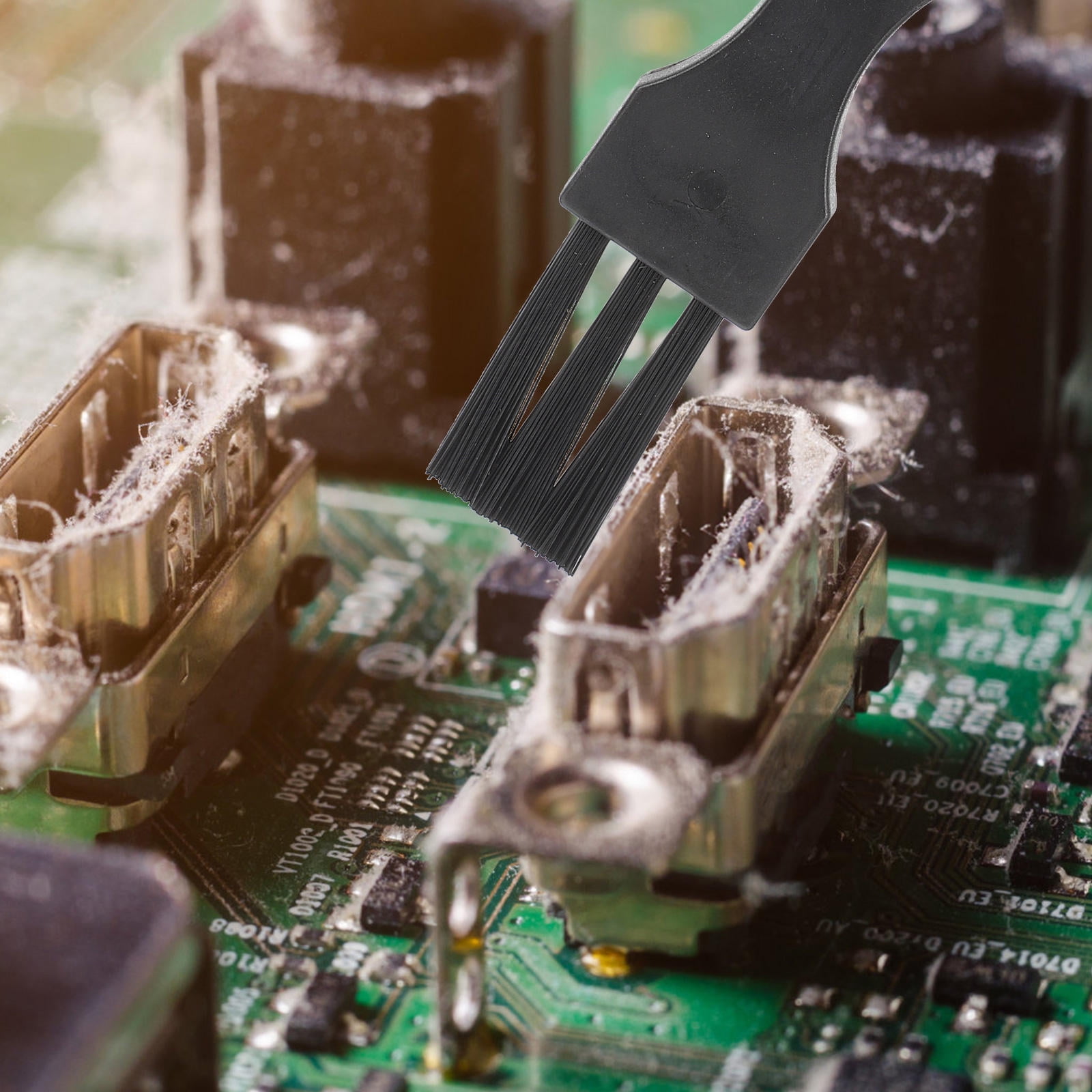 Mobutofu Mini Black Plastic Dust Brush Set for Computer Keyboard ...