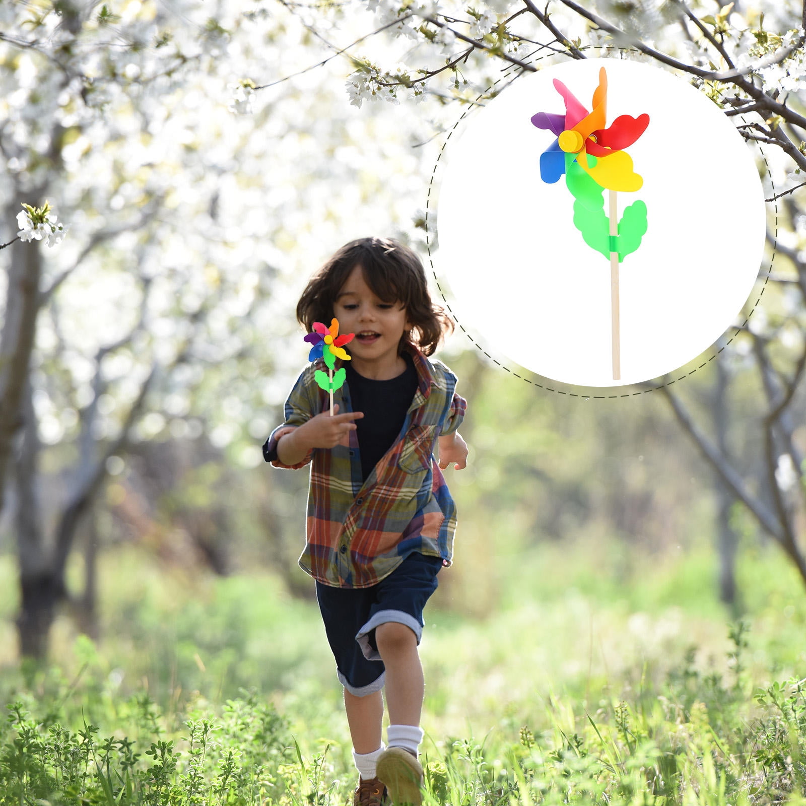 Mobutofu Outdoor Pinwheels 12Pcs Kids Garden Decors Assorted Colors ...