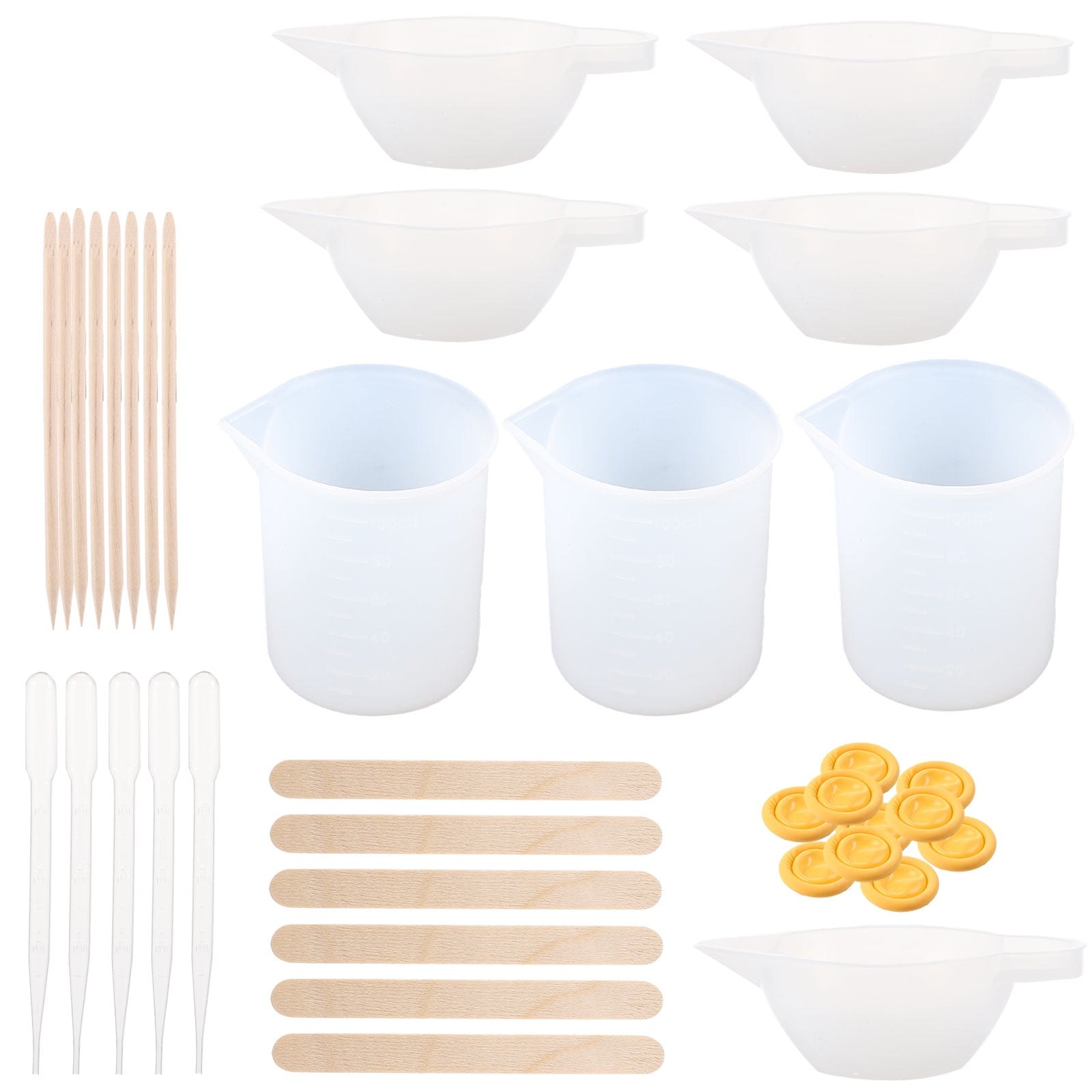 Mobutofu Resin Mixing Tool 43Pcs Epoxy Tool Kit Assorted Color for DIY ...