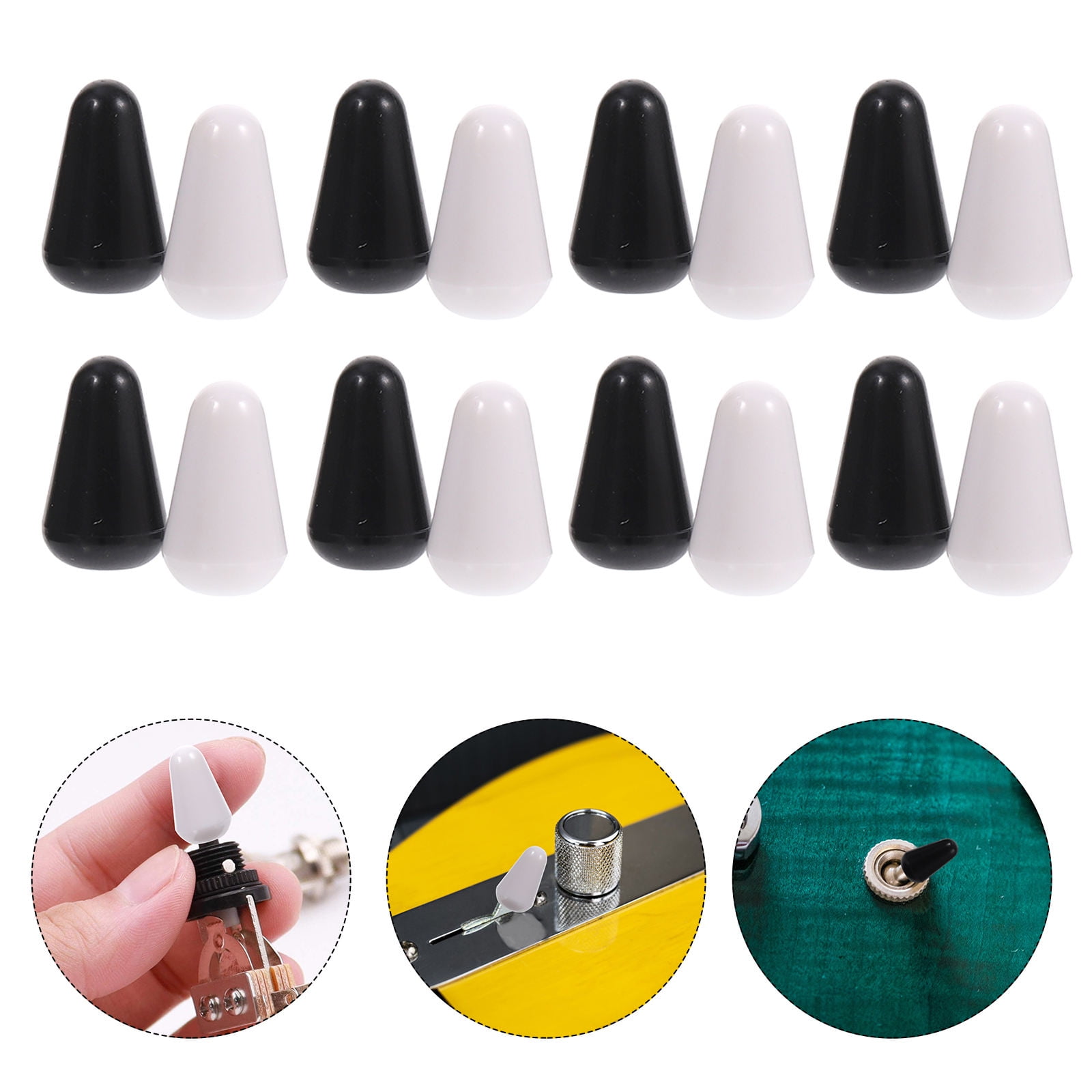 Mobutofu Round Rubber Switch Hat 16Set for Electric Guitar Toggle ...