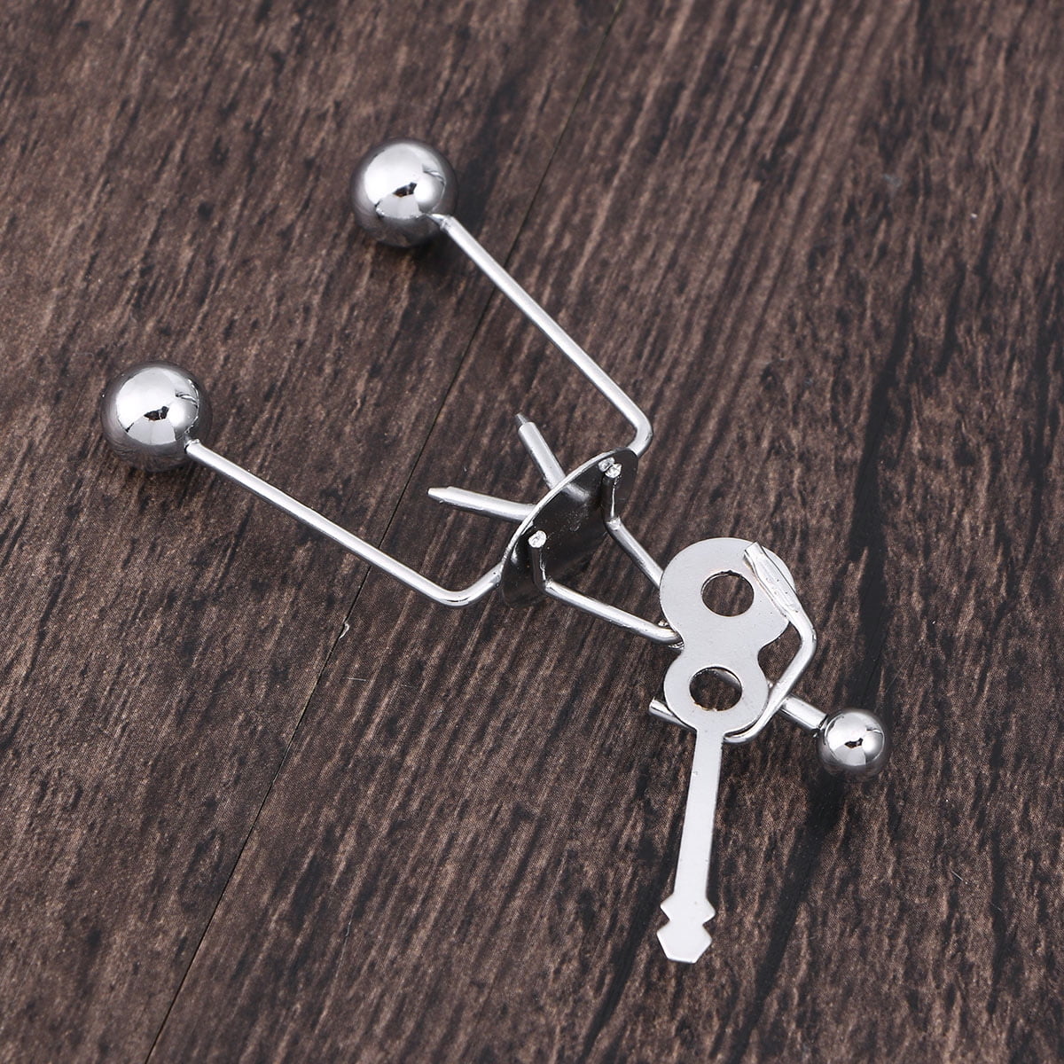 Mobutofu Silver Little Iron Figurine Balance Ball Swinging Tumbler ...