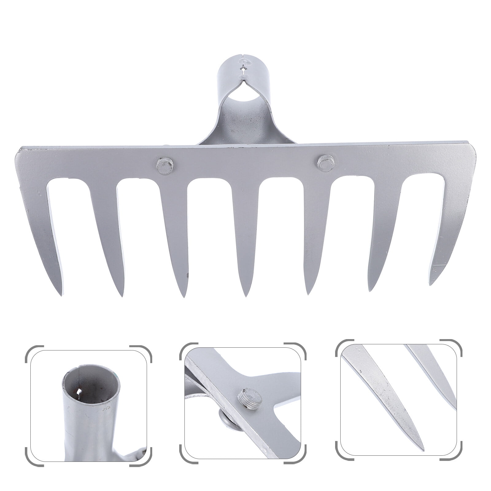 Mobutofu Steel Rake 1Pcs Heavy Duty for Small Gardens Weeding and ...