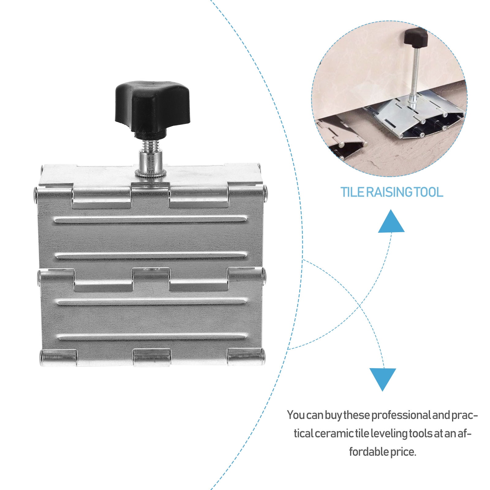 Mobutofu Tile Levelling 1Pack Silver Galvanized Stainless Iron for ...