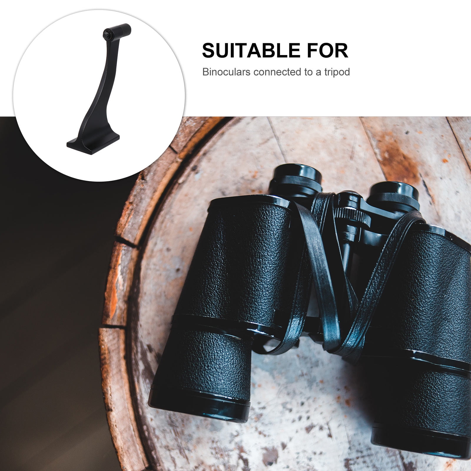 Mobutofu Tripod Adapter 1Pack for Binoculars in Black with 10.6X4.4X2 ...