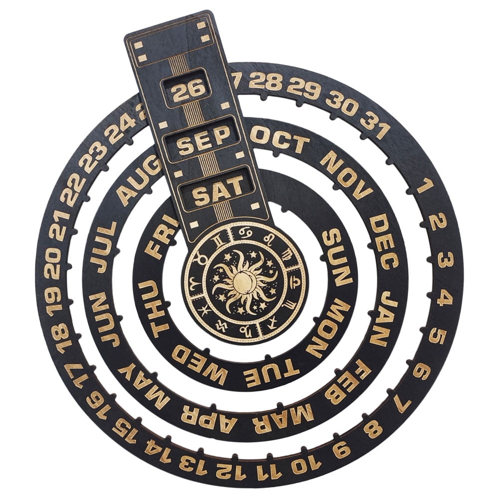 Mobutofu Wall Mounted Calendar Craft Wall Calendar Date Display Decor ...