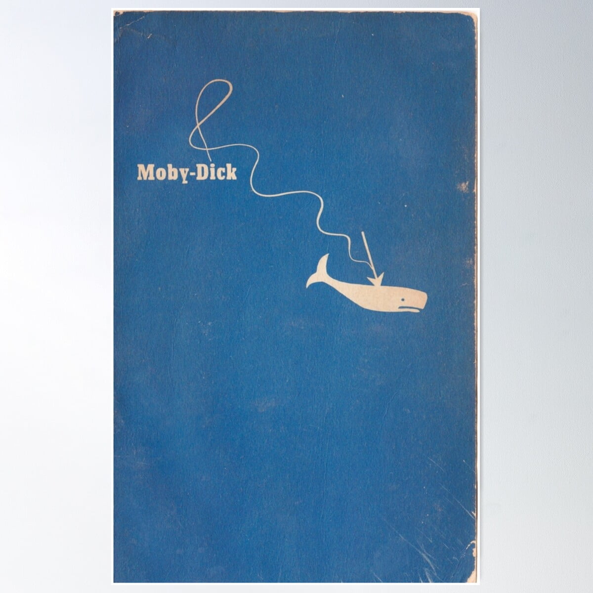 Moby Dick Book Cover Poster Wall Art, Modern Wall Decor For Living Room ...
