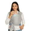 Moby Wrap Evolution Baby Wrap Carrier in Charcoal - Walmart.com