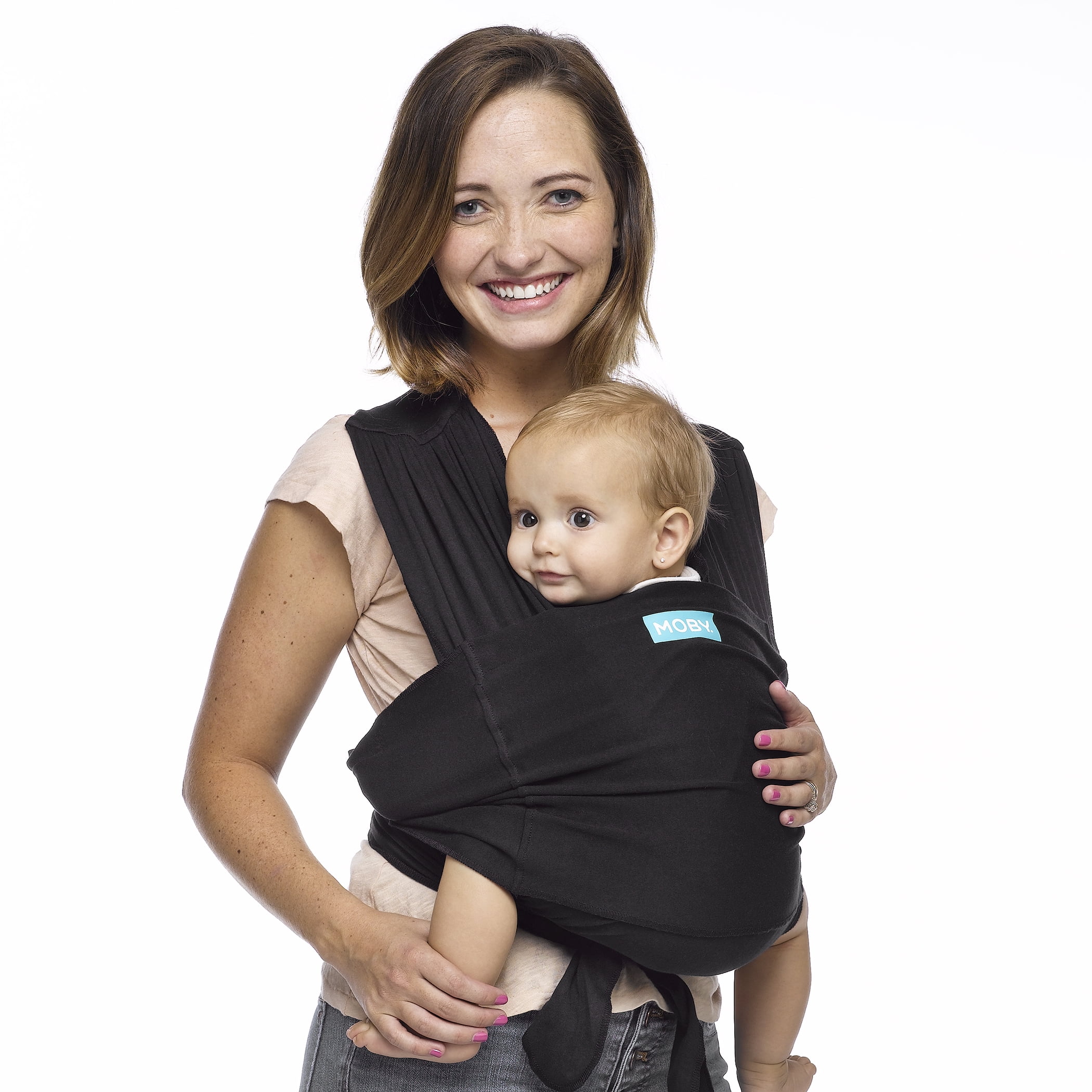 Moby Wrap Fit Hybrid Baby Carrier, 3-Position, Black - Walmart.com