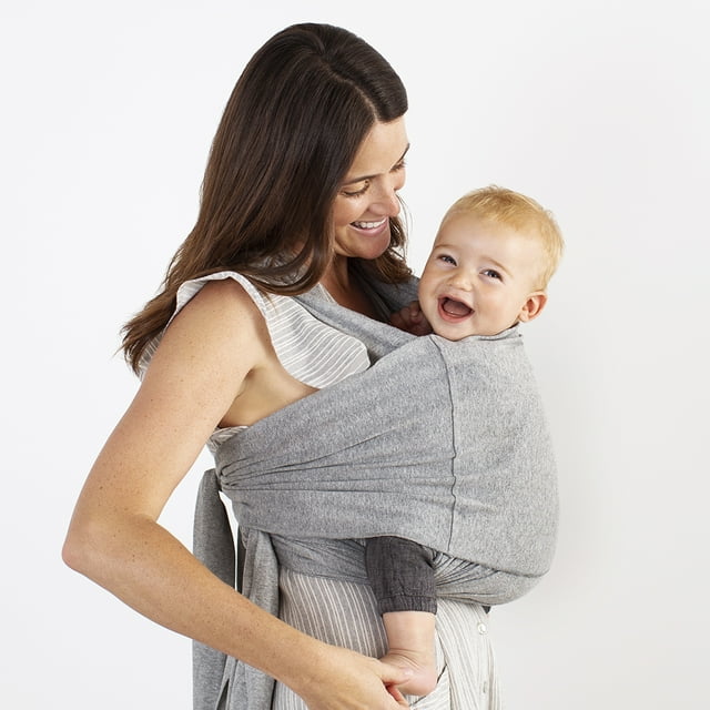 Moby Wrap Fit Hybrid Baby Carrier in Grey - Walmart.com