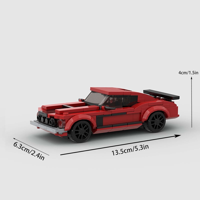 Moc Boss Mustangs Speed Champions Racer Cars City Sports Vehicle ...