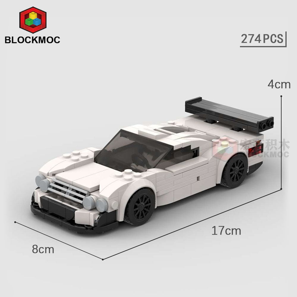 Moc Cars Bricks GTR C63 ONE G63 Maisha Sharp E190 EVO Racing Sports Car ...