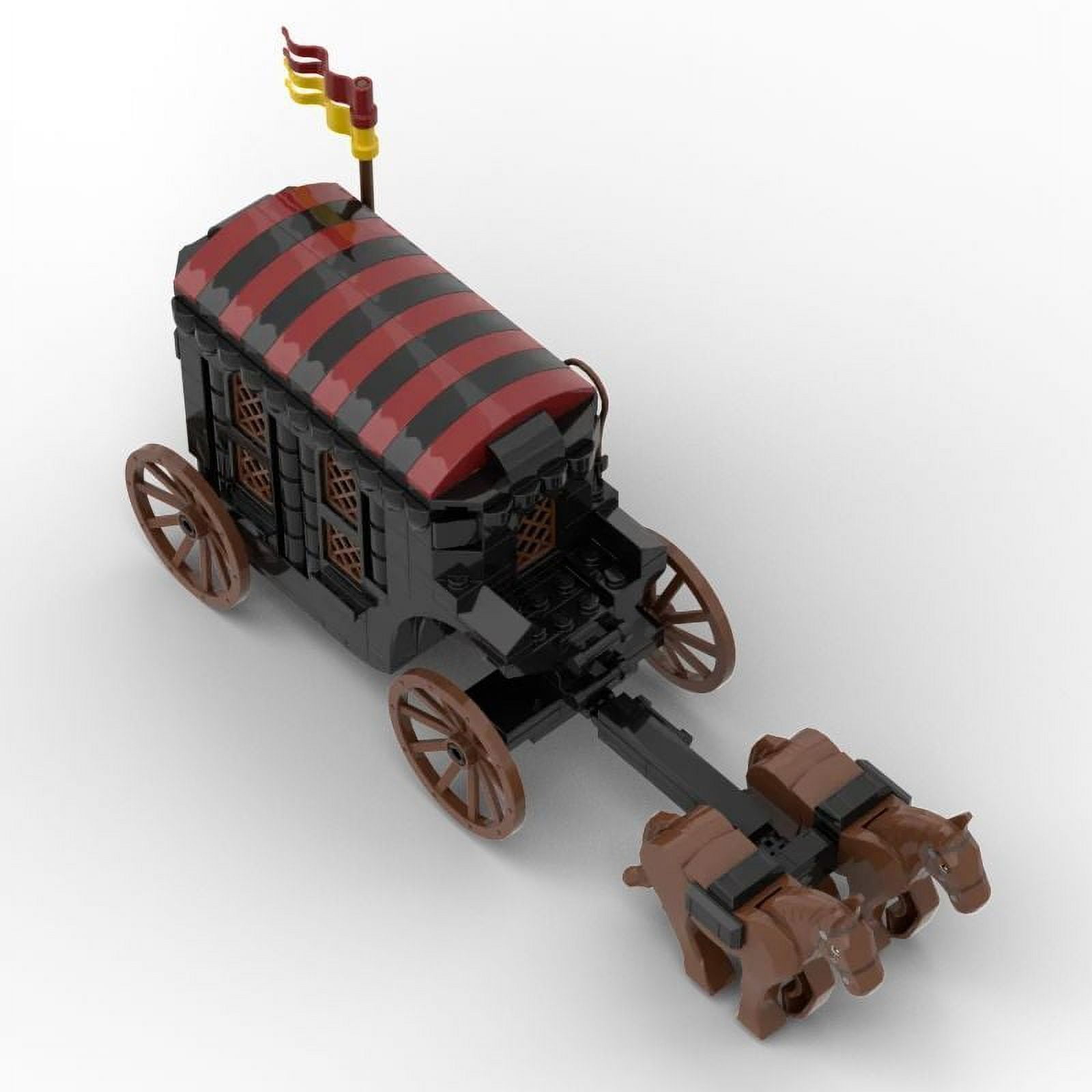 Moc Creative Expert Building Blocks Medieval Model Lion Knight's ...