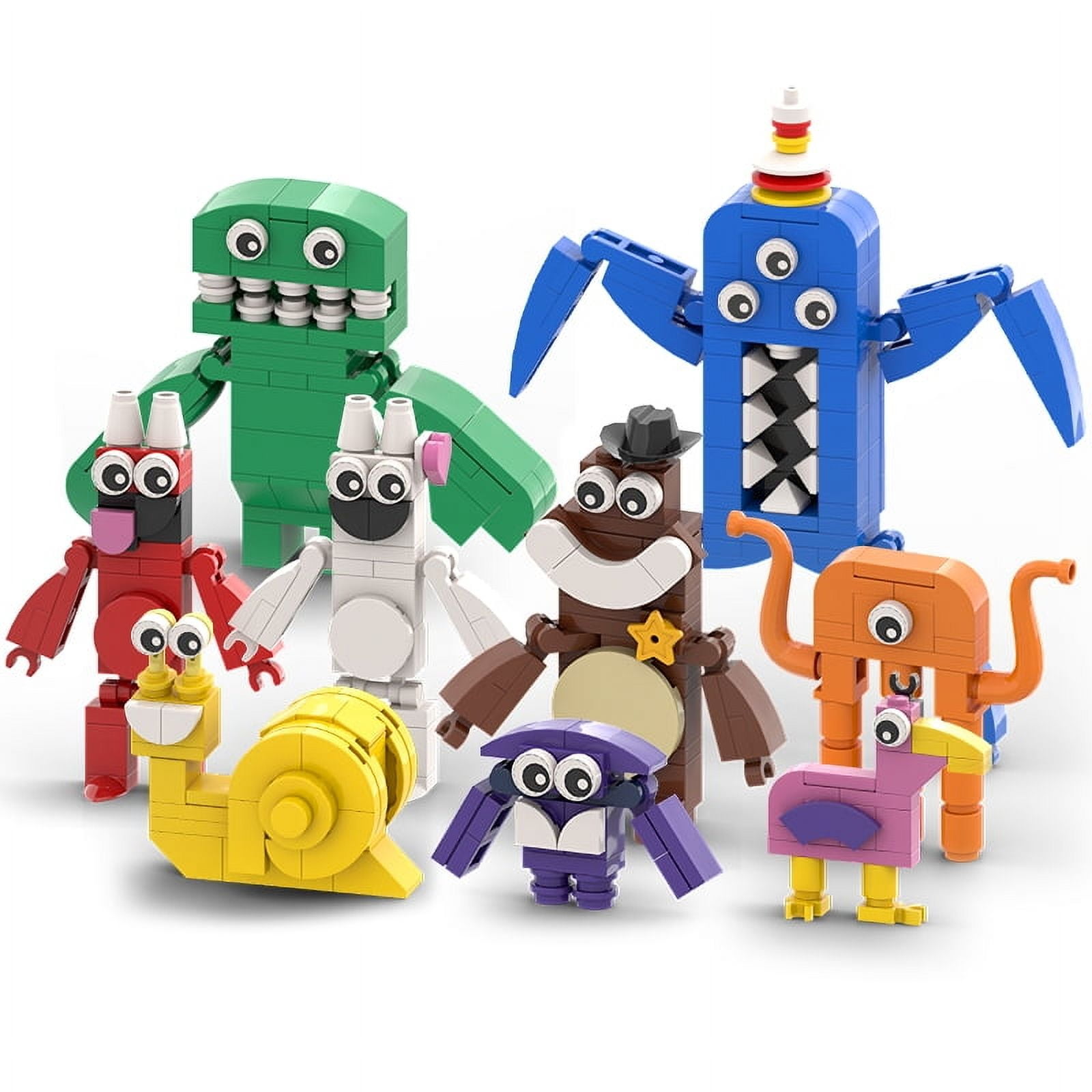 Moc Garten Game Building Block Sets Mini Monster Flamingo Model Bricks ...