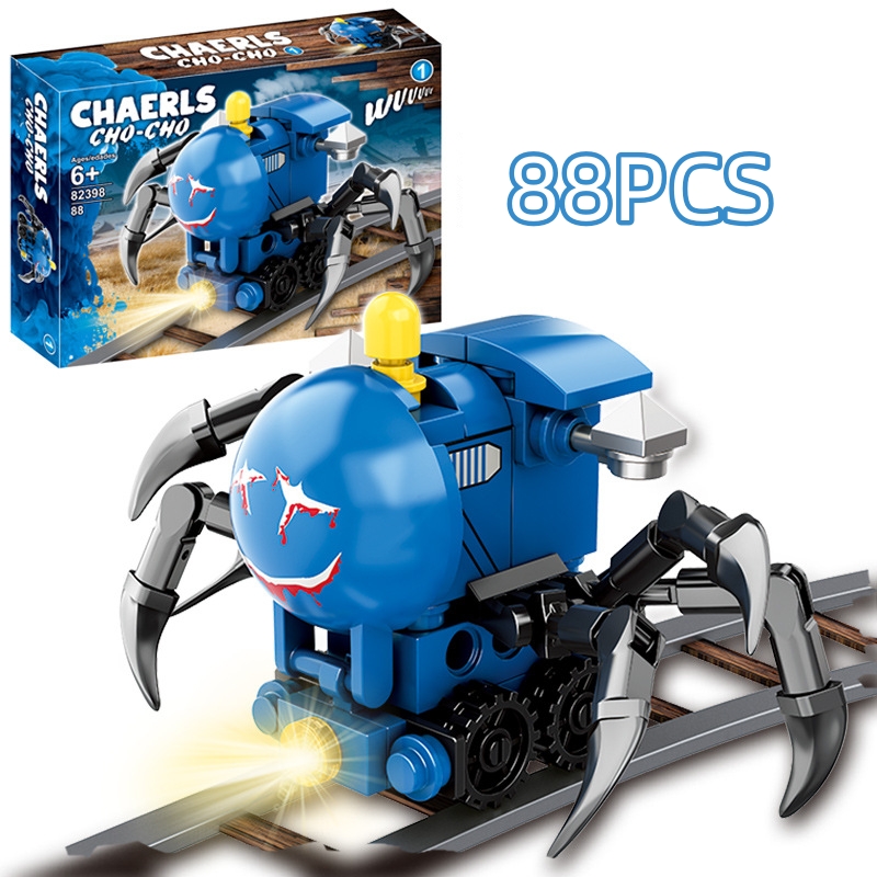 Moc Horrors Steam Trains Choo-Choo Charles Spider Train Cartoon Monster ...