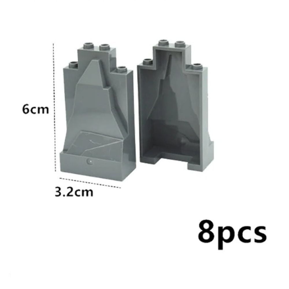 Moc Rock Panel 6082 6083 23996 47847 Rockery Mountain Scene DIY City ...