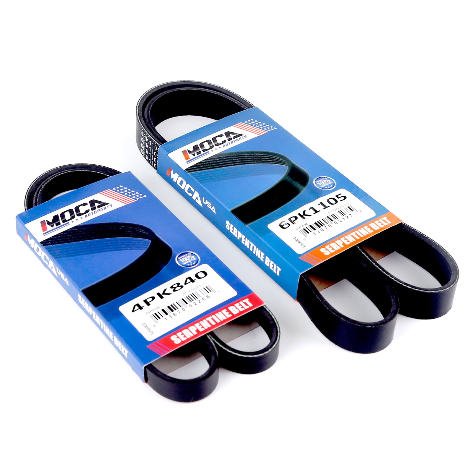 Moca Autoparts Epdm Serpentine Drive Belt Set, 2 Pieces, 2004–2006 1.8l ...