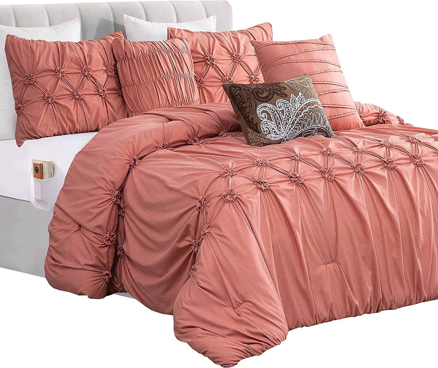 Mocassi 12-Piece Comforter Set, Ella Bedding Collection includes 6 ...
