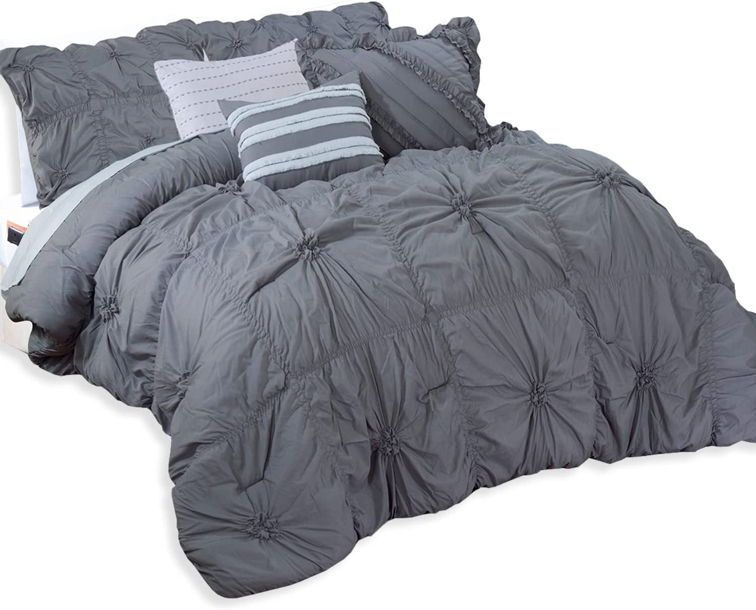 Mocassi 12-Piece Oversized Comforter, Amy Bedding Collection including ...