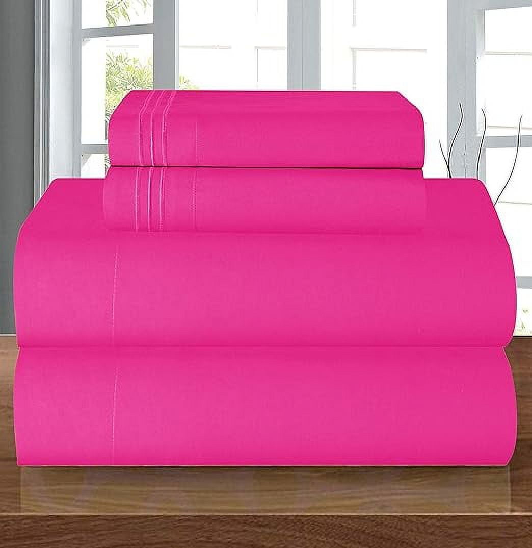 Mocassi 4-Piece Deep Pocket Bed Sheet Set, Three-Line Design 1500 ...