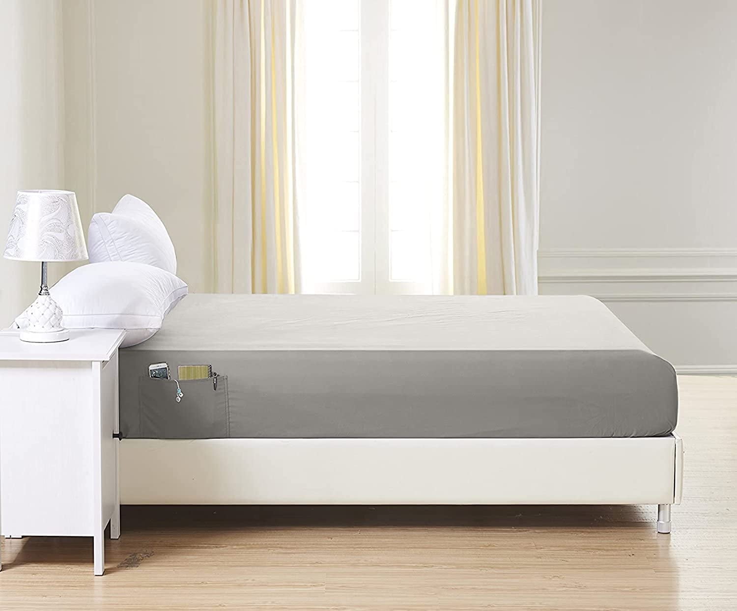 Mocassi 6Pack Fitted Bottom Sheets 1800 Thread Count Bottom Sheet Deep ...