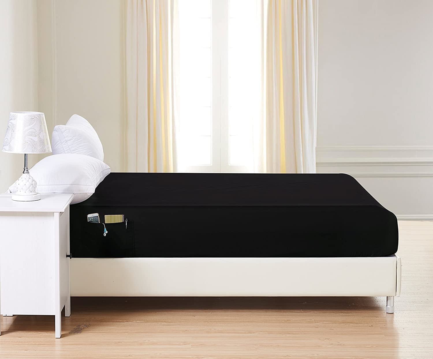 Mocassi 6Pack Fitted Bottom Sheets 1800 Thread Count Bottom Sheet Deep ...