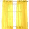 Mocassi (2-Piece) Multipurpose Solid Colored Drapes, Semi-Sheer Window ...