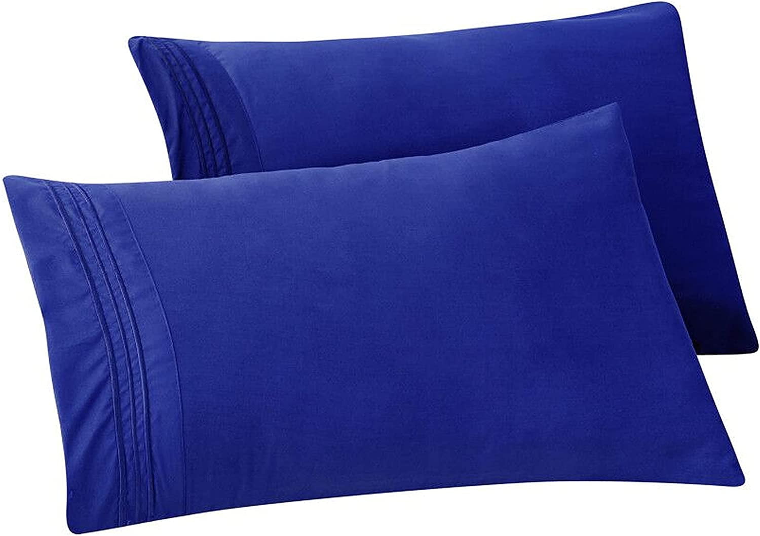Mocassi King Size Pillowcases, Solid, 1500 Thread Count Egyptian ...