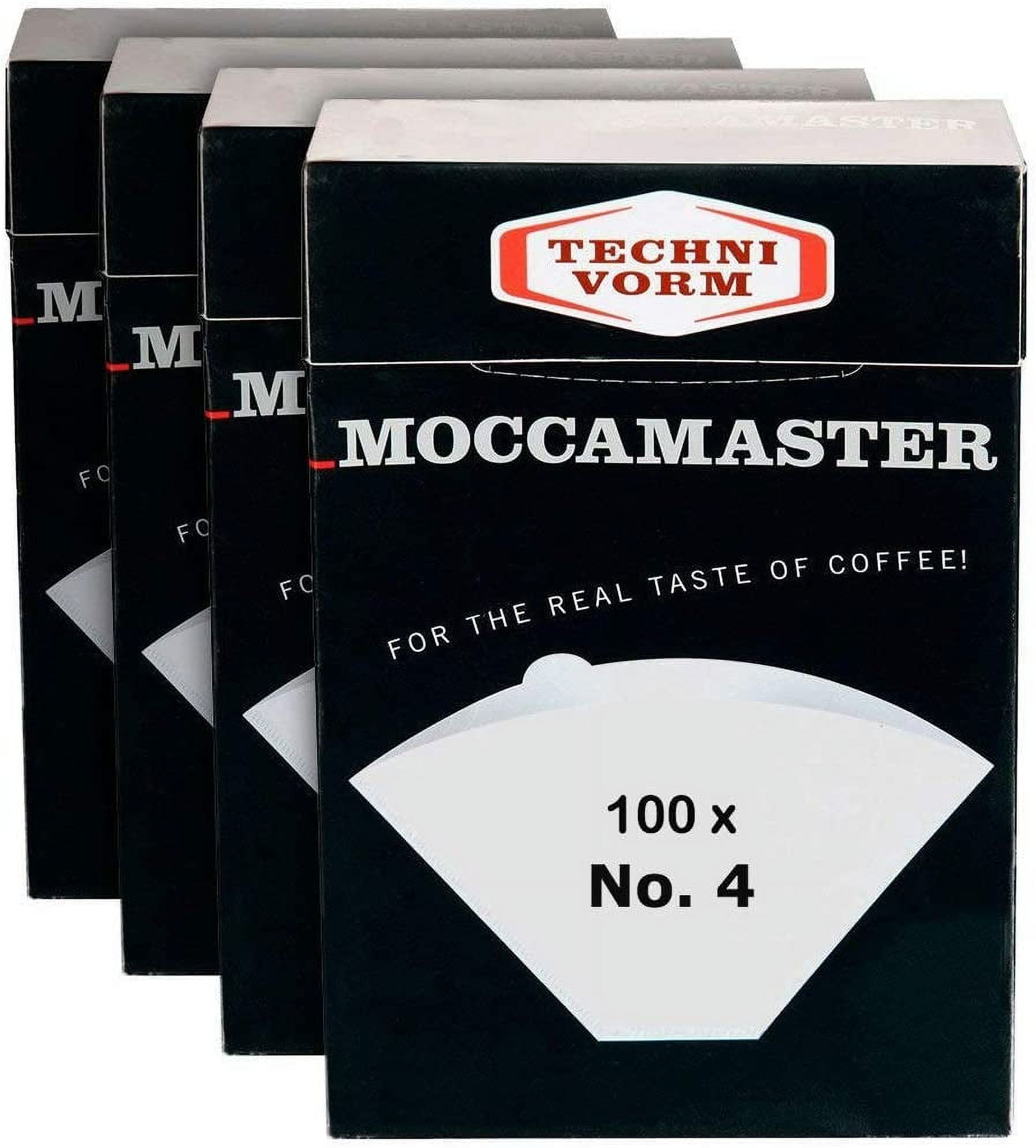 Moccamaster Technivorm 85022 Paper Filter No. 4 White | Pack of 4 Boxes ...