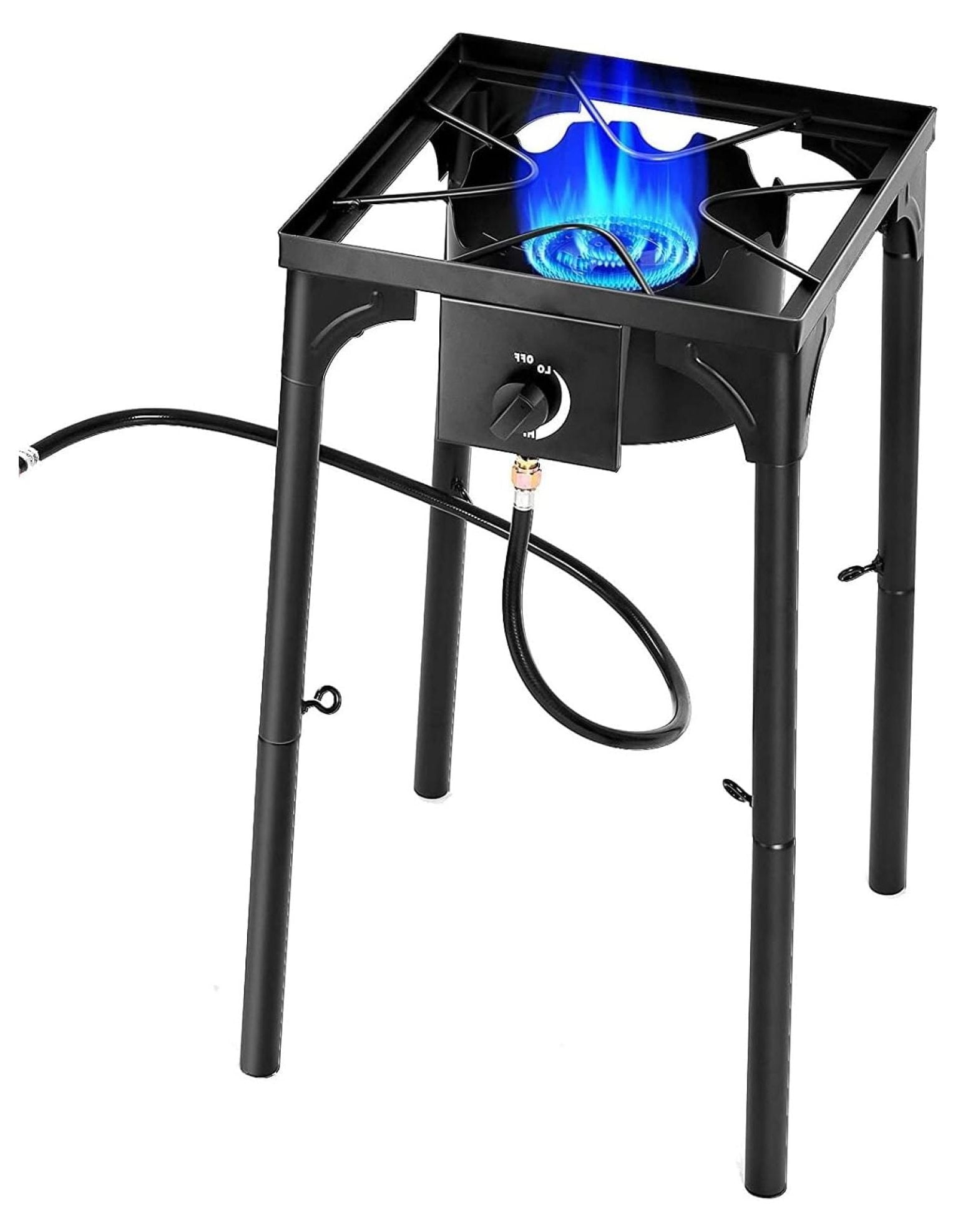 Moccha 100, 000 BTU Single Burner Outdoor Stove Propane Gas Cooker w/Detachable Legs, Portable ...