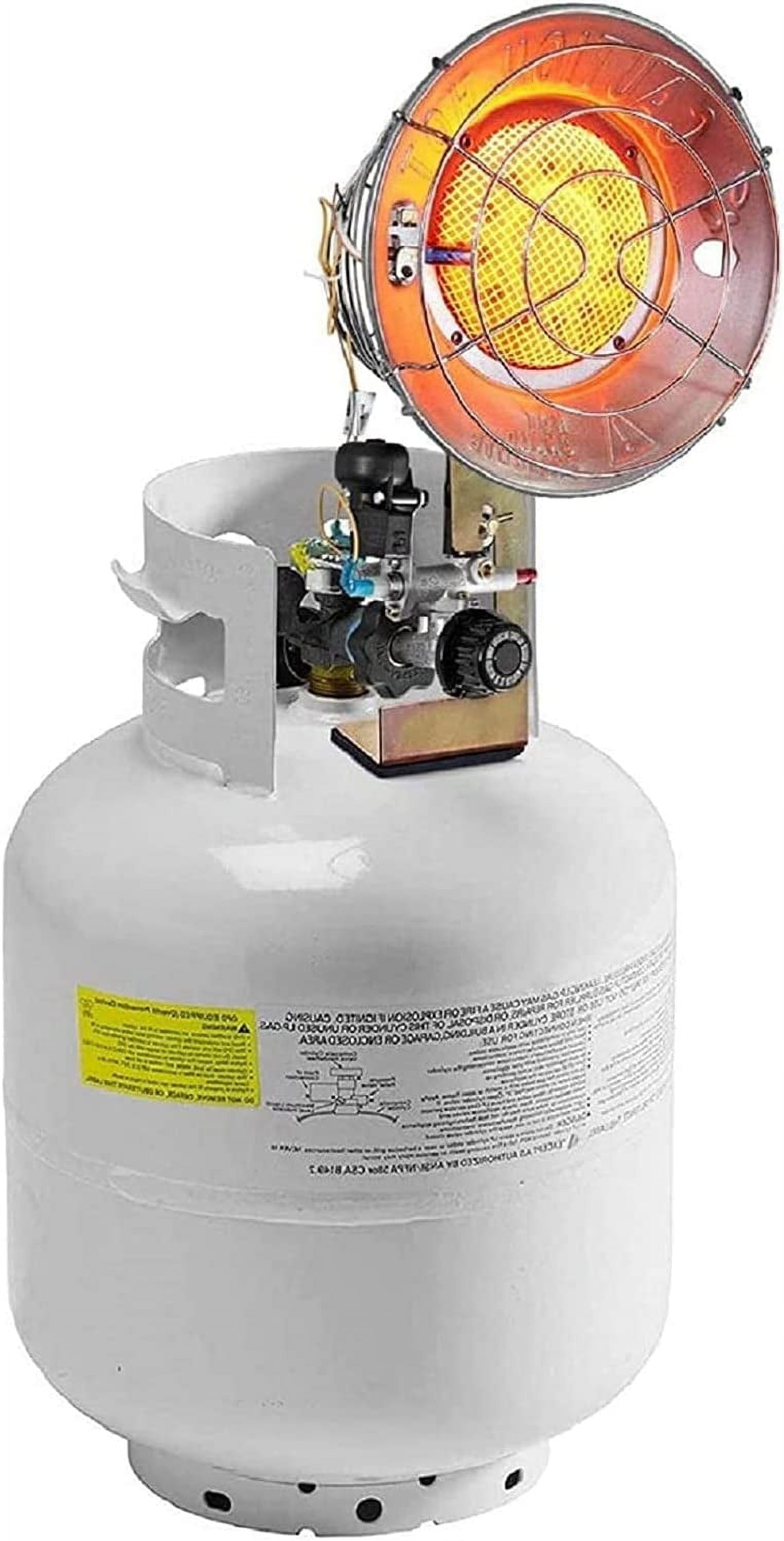 Moccha 15,000 BTU Propane Tank Top Heater, Portable Infrared Heater w/Safety Shut-off Valve ...