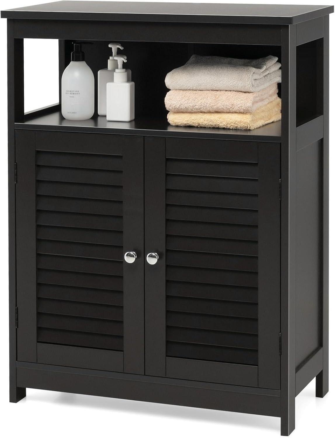 Moccha Bathroom Storage Cabinet, Modern Freestanding Storage Organizer ...