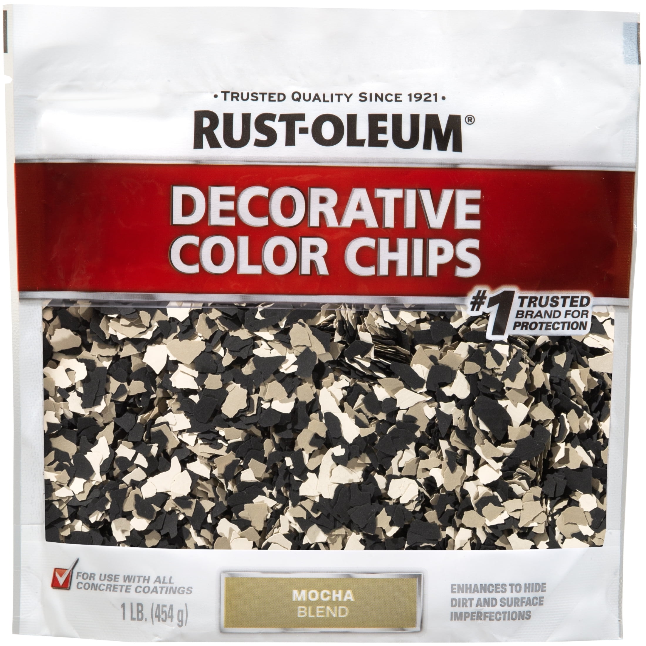 Mocha, Rust-Oleum Decorative Color Chips-301238, 1 lb - Walmart.com