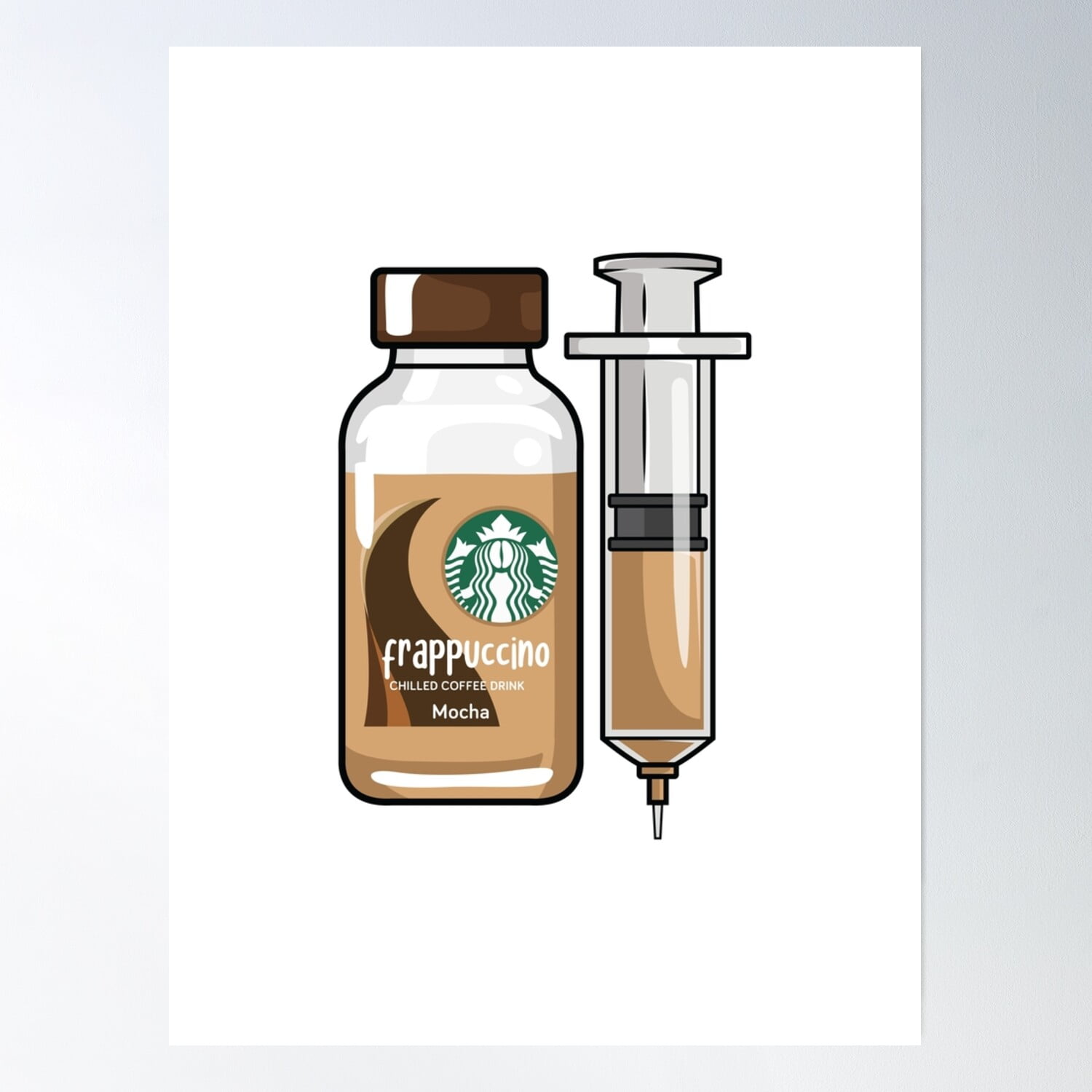 Mocha Iced Coffee Drink Injection For Medical And Nursing Students ...