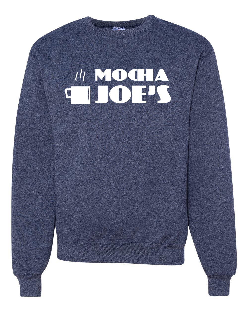 Mocha Joe's Coffee Stand Shop Logo | Mens Pop Culture Crewneck Graphic ...