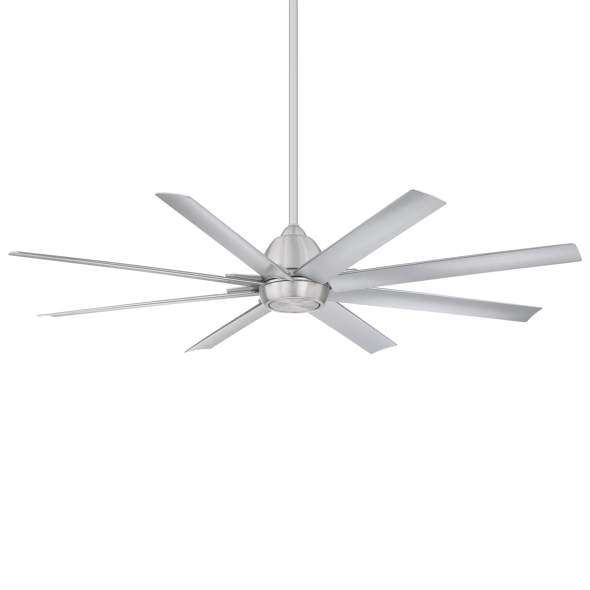 Mocha XL Indoor and Outdoor 8-Blade Smart Ceiling Fan 66in Brushed ...