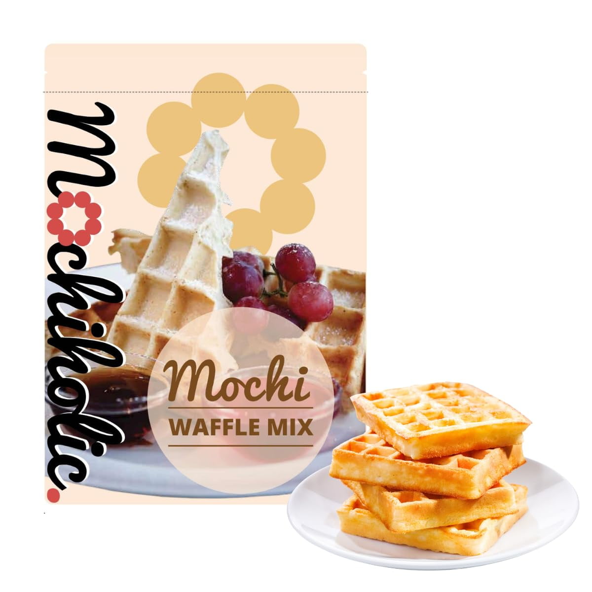 Mochi Mix Waffle Mix Original Recipe - Rice Flour, Low Calories and ...