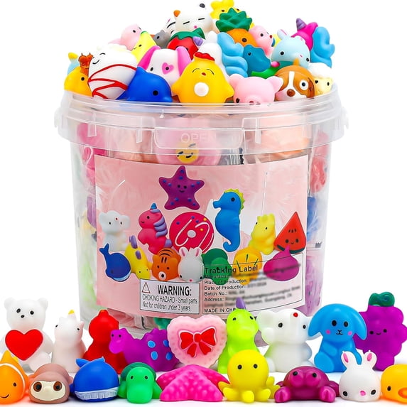 Mochi Squishy Toys, Party Favors, Classroom Birthday Gifts Treasure Box ...