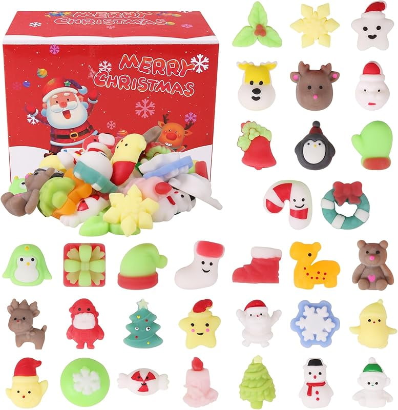 Mochi Squishy Toys Set, Random 32 Pack Mini Mochi Party Favors for Kids ...