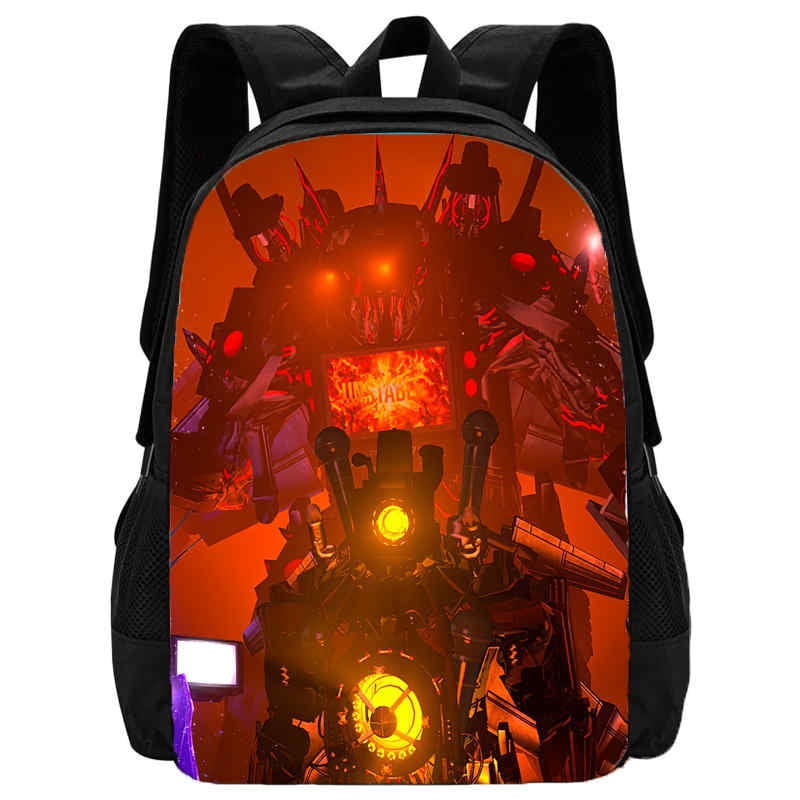 Mochila Skibidi Toilet Backpack Cartoon Bag for Titans Cameraman ...