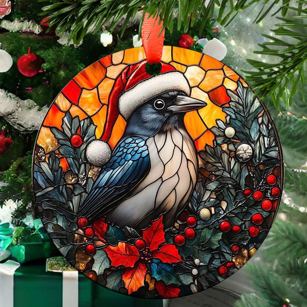 Mockingbird 121 Ceramic/Acrylic Christmas Ornament, Warm Fall Feast ...
