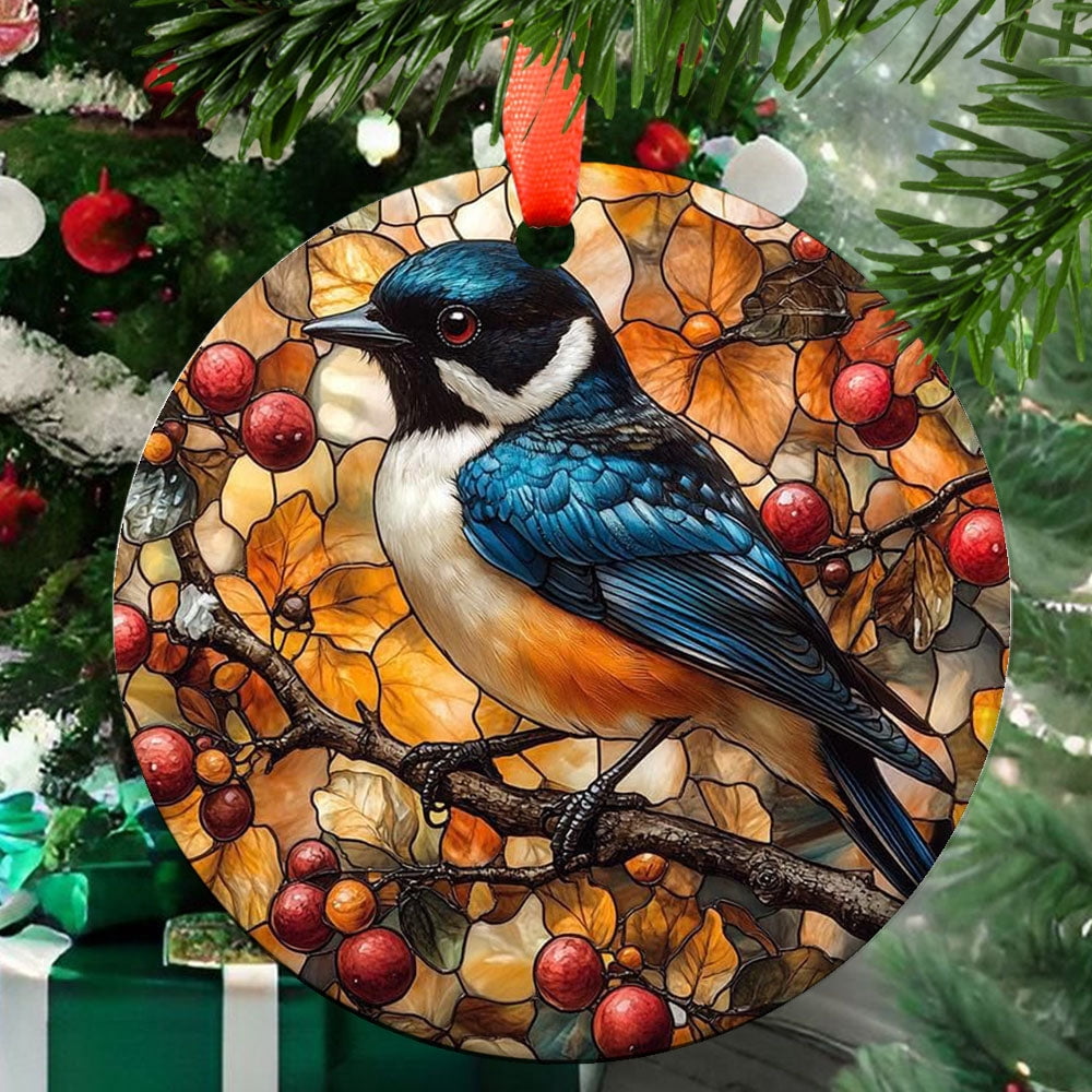 Mockingbird 92 Ceramic/Acrylic Christmas Ornament, Warm Fall Feast ...