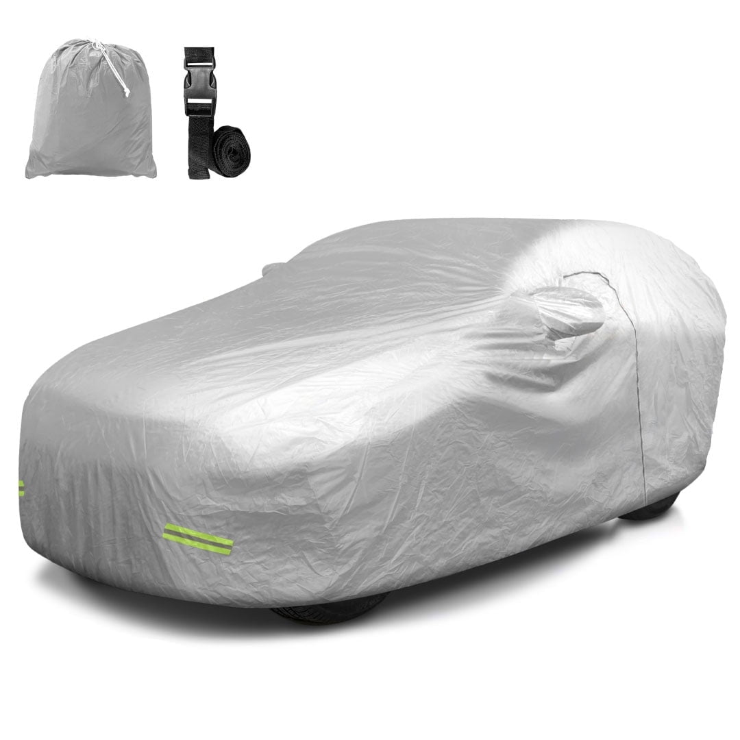 Mockins 190" x 75" x 72" 150D Oxford Silver Polyester SUV Car Cover ...