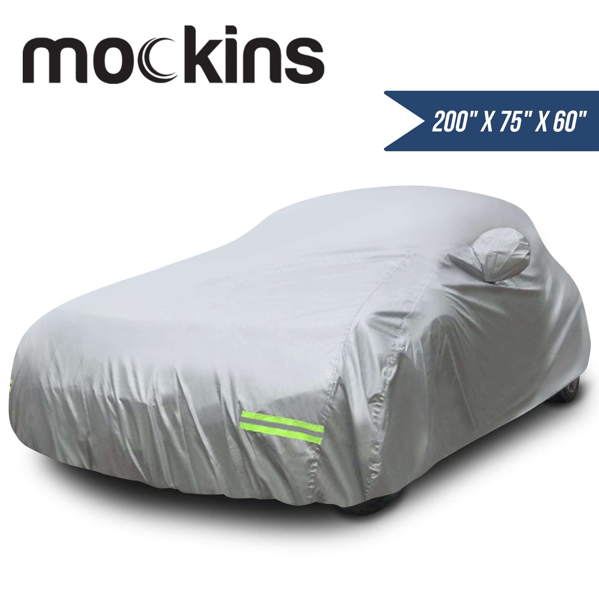 Mockins 200”x75”x60” Silver Outdoor Waterproof Lightweight Sedan Car ...