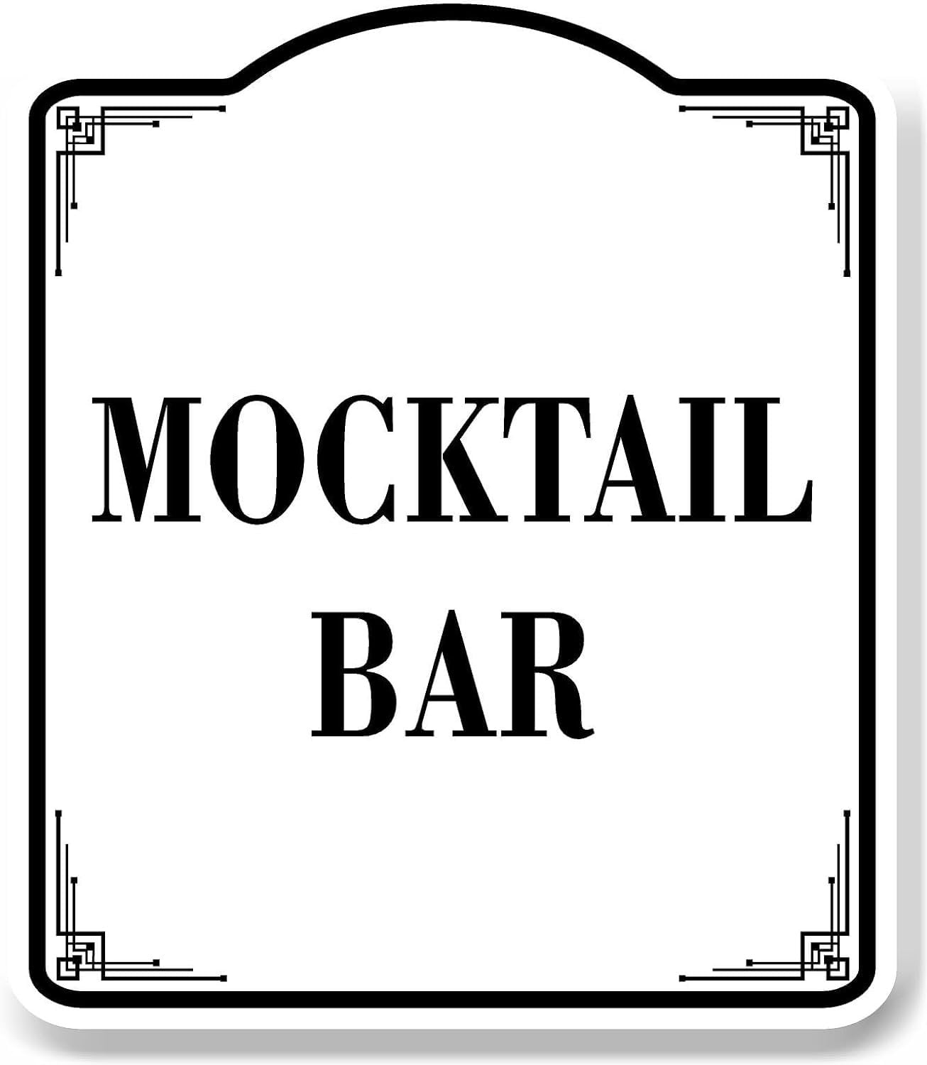 Mocktail Bar WB Aluminum Composite Sign 15''x18'' - Walmart.com