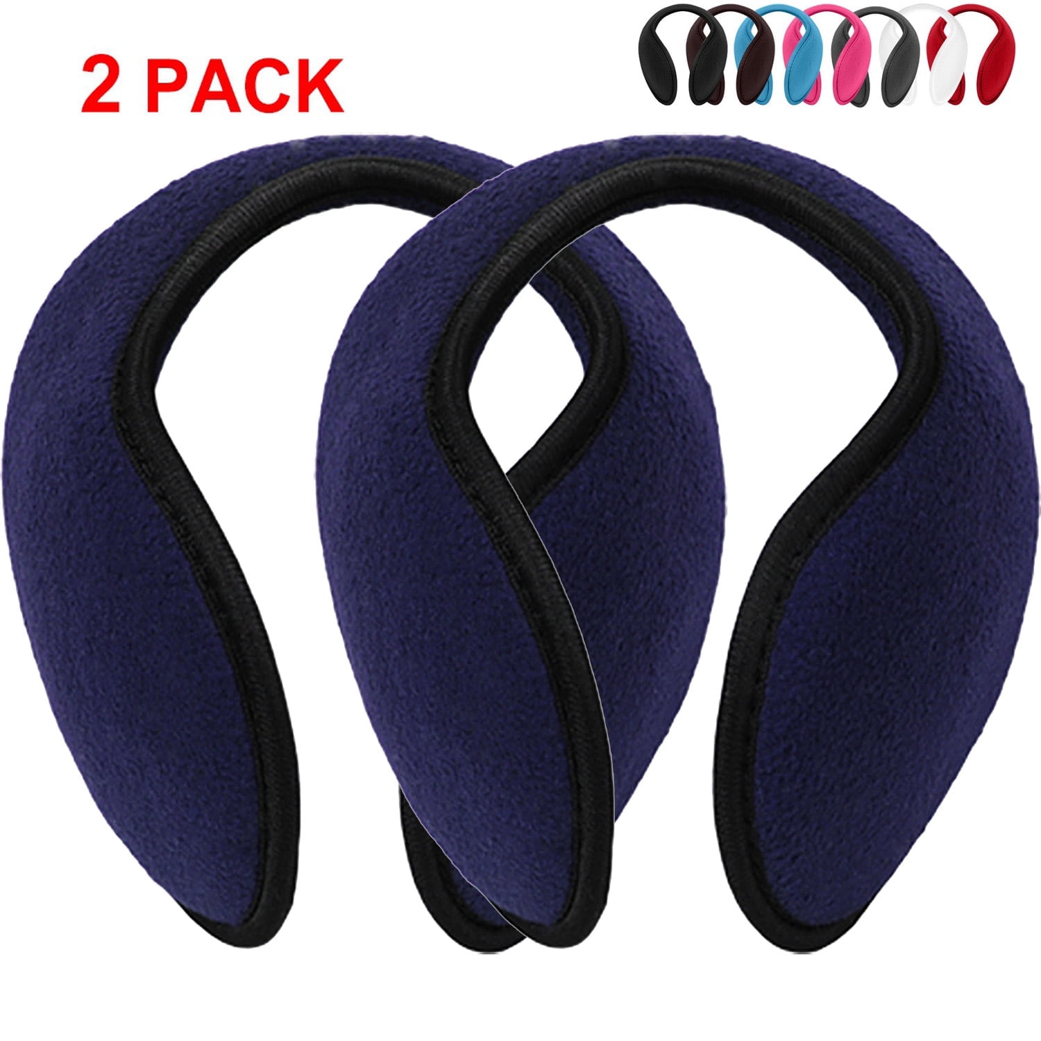 Moclever 2Pcs Ear Warmers, Unisex Winter Ear Muffs Behind The Head for ...