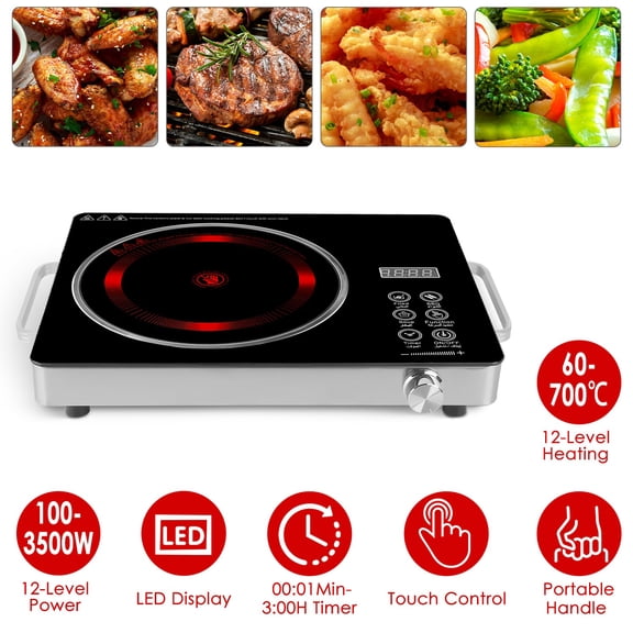Techwood Portable Cooktop Mini Burner Stove with Thermostat, Infrared ...