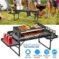 Moclever Folding Camping Table, Portable Picnic Table Aluminum Alloy ...
