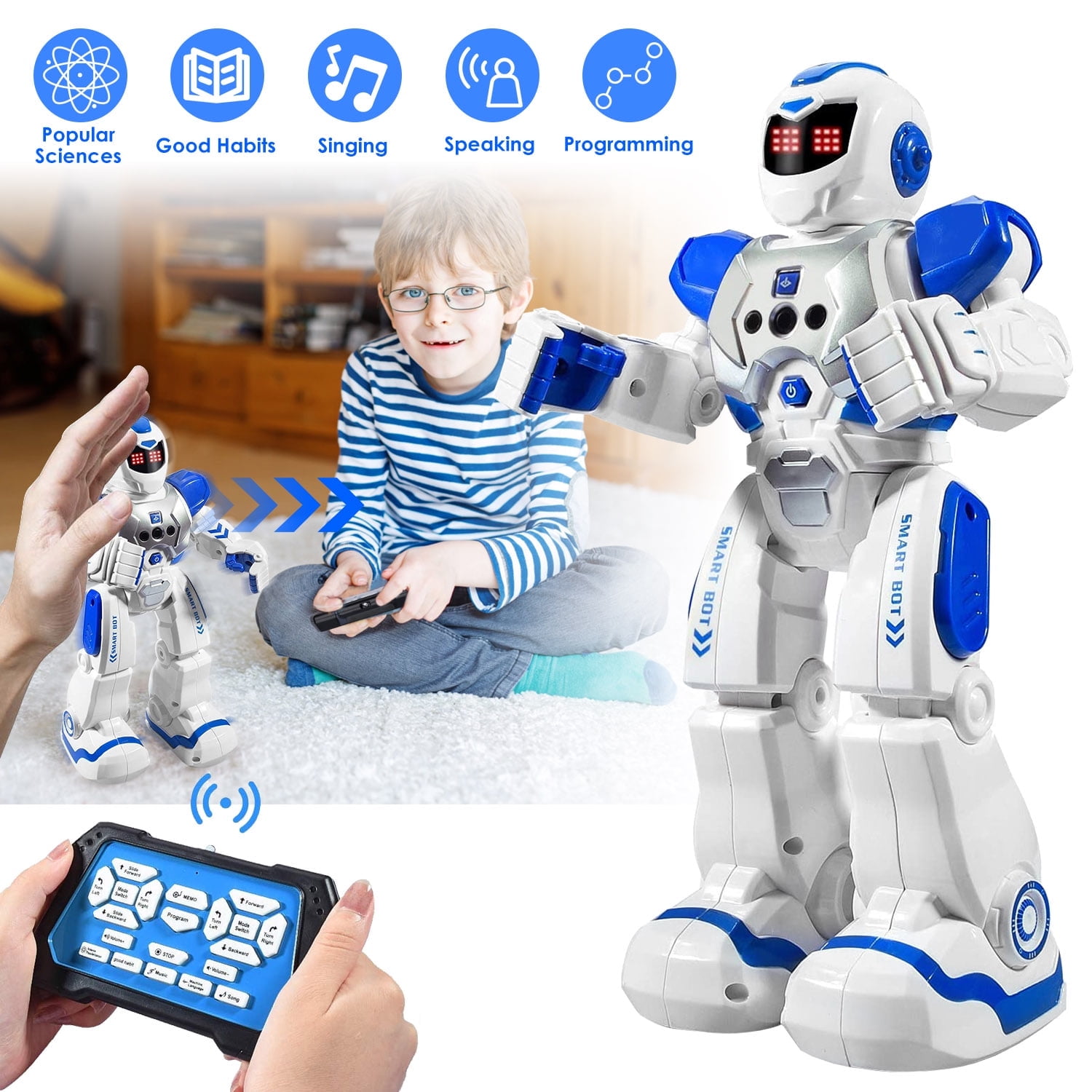 iNova Smart Voice Talking AI Robot, Intelligent Remote Control Toy ...