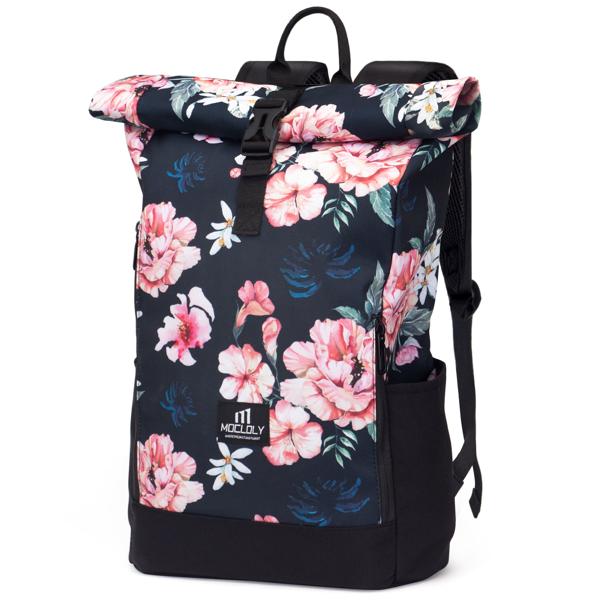 Mocloly Rolltop Backpack Women & Men, Laptop Backpack with Laptop ...