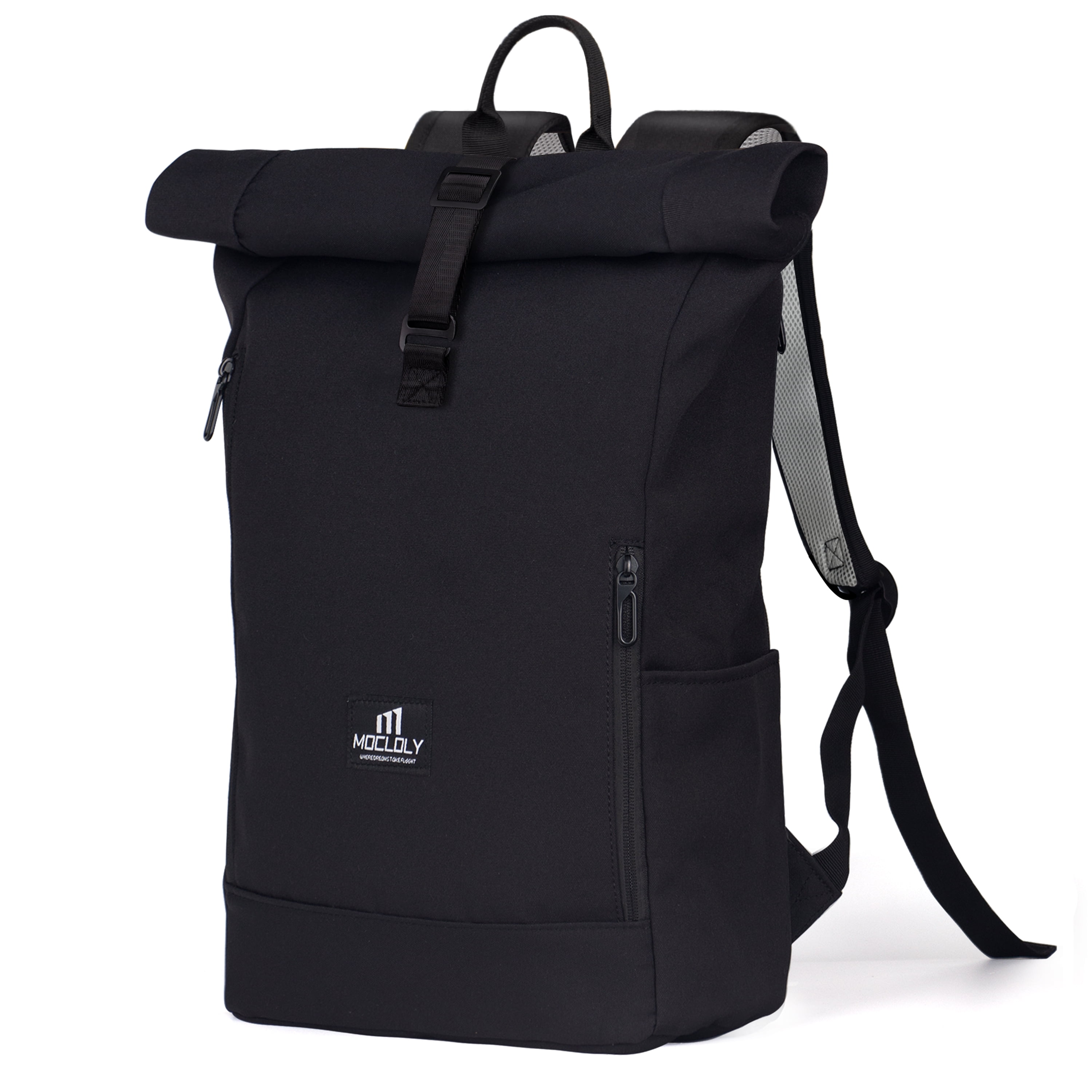 Mocloly Rolltop Backpack Women & Men, with Laptop Compartment ...